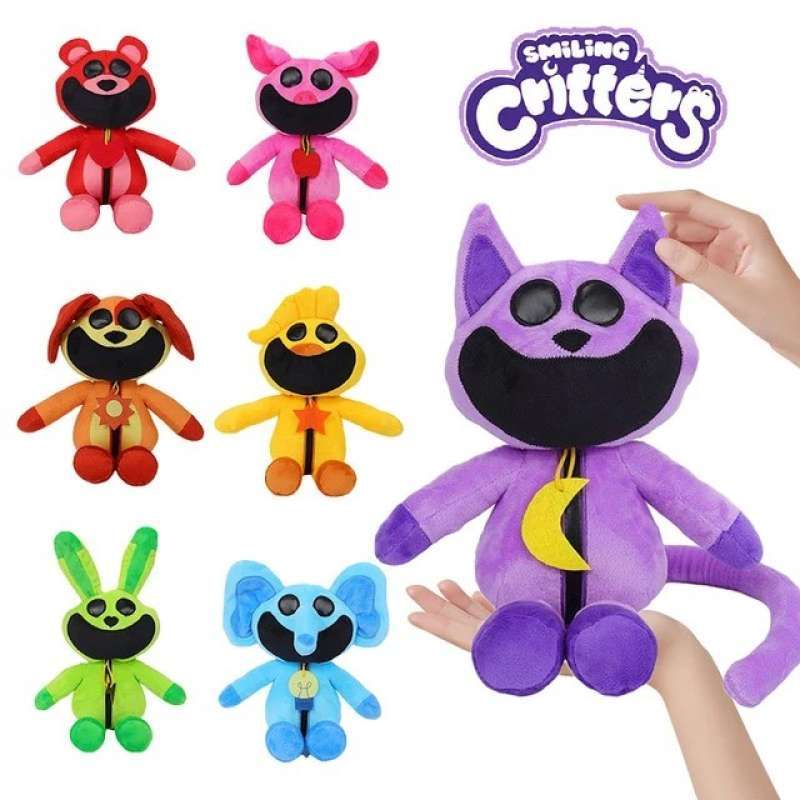 Promo Boneka Smiling Critters Series Plush Doll Catnap Cartoon Monster ...