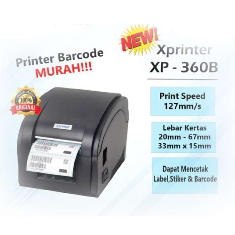 Promo Printer Thermal Label Stiker Barcode Xprinter Xp360 Xp-360b Xp360 ...