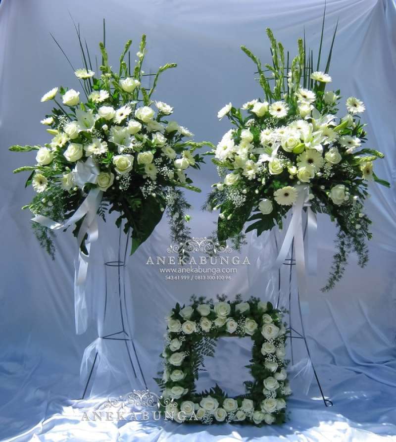 Promo Standing Flower Besi Karangan Bunga Meninggal Duka Cita ...