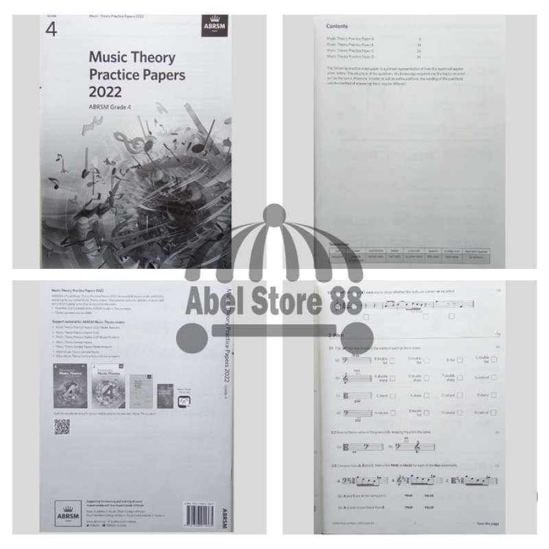 Jual Music Theory Practice Paper 2022 Grade 1/2/3/4/5 Abrsm Ujian Teori Di Seller Noelle ...