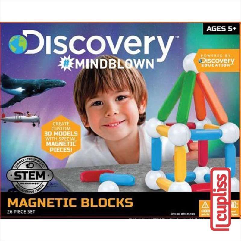 Jual Discovery Dcn0660 Magnetic Block 26 Pcs Mindblown Educational Stem ...