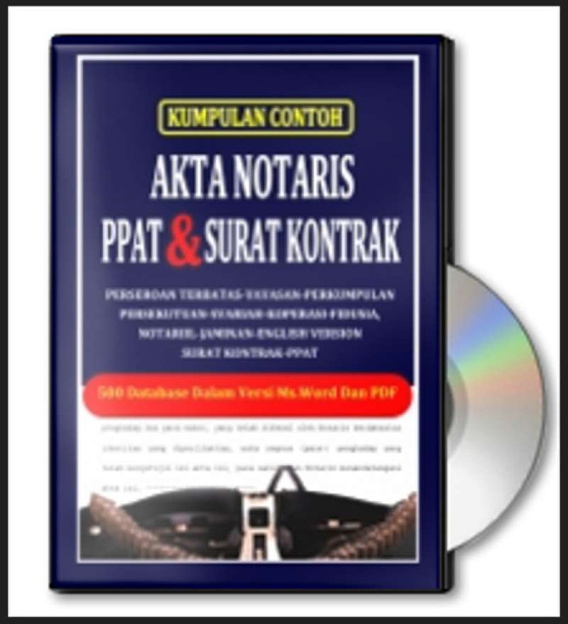 Jual Cd Kumpulan Contoh Akta Notaris, Ppat Dan Surat Kontrak Di Seller ...