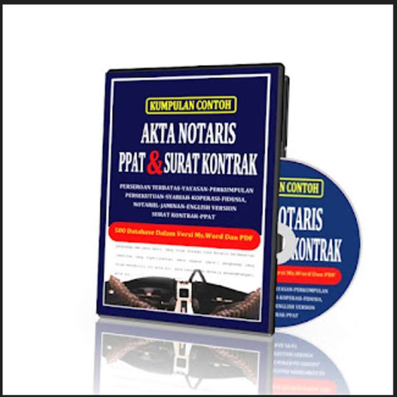 Jual Cd Kumpulan Contoh Akta Notaris, Ppat Dan Surat Kontrak Di Seller ...