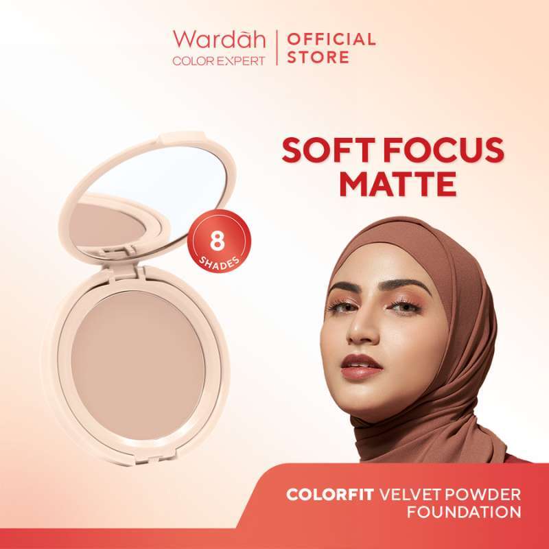 Promo Wardah Colorfit Velvet Powder Foundation - Bedak Padat - 11c Pink ...