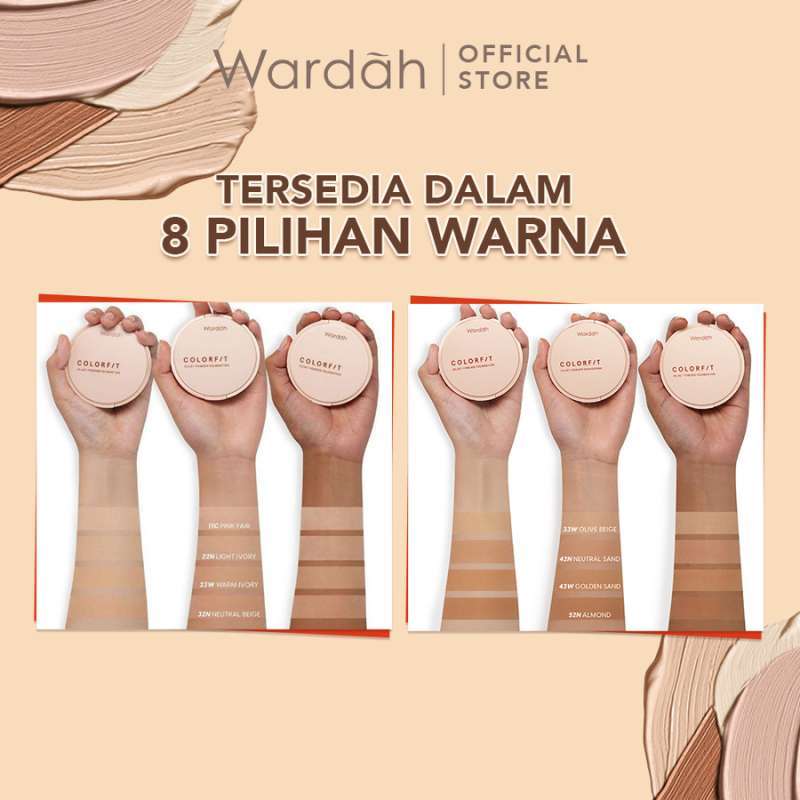 Promo Wardah Colorfit Velvet Powder Foundation - Bedak Padat Diskon 5% ...