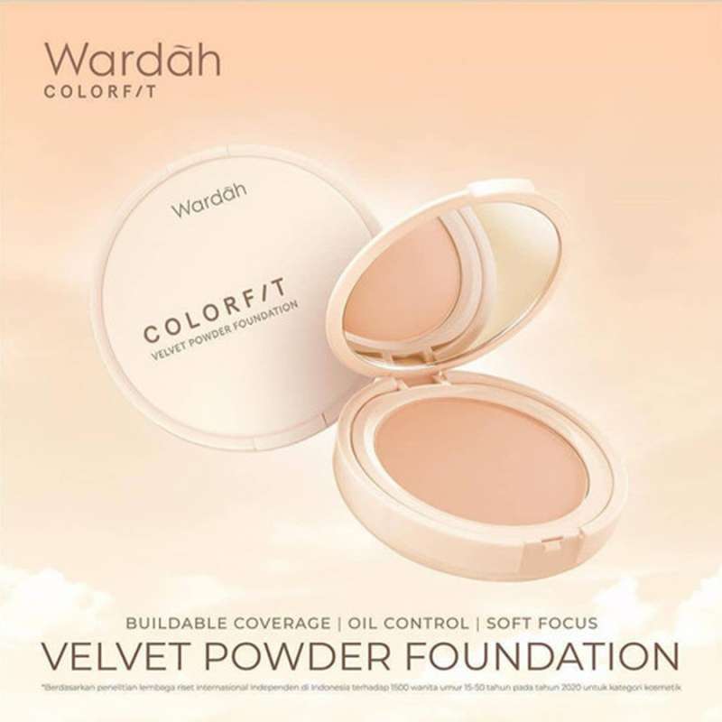 Promo Wardah Colorfit Velvet Powder Foundation - Bedak Padat - 11c Pink ...