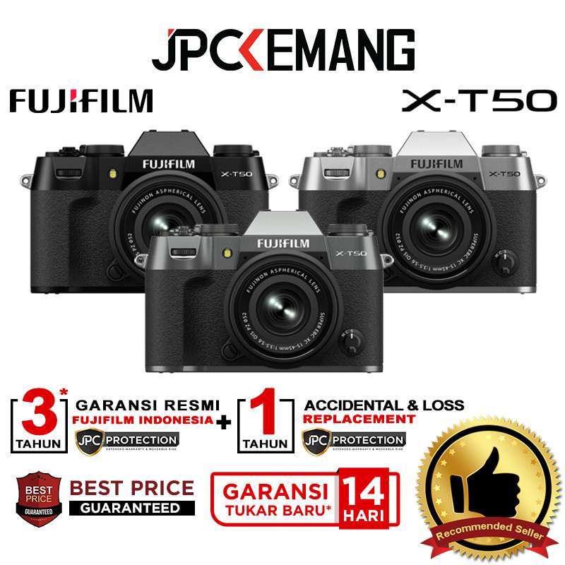 Promo Jpc Kemang Fujifilm Xt50 Kit 15-45mm Mirrorless Camera Fuji X-t50 ...