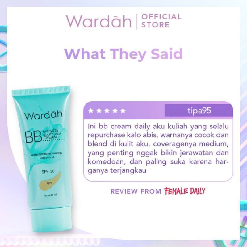 Promo Wardah Everyday Bb Cream - Bb Cream Spf 30 - Light 30ml Diskon 7% ...