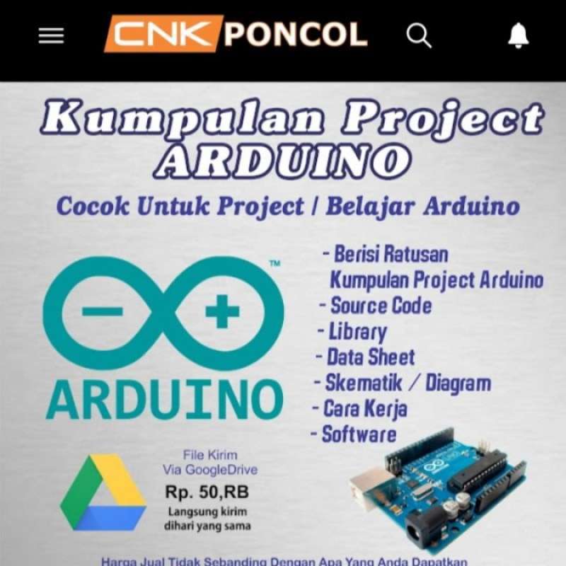 Jual Kumpulan Ratusan Source Code Proyek Arduino Library Skematik Di