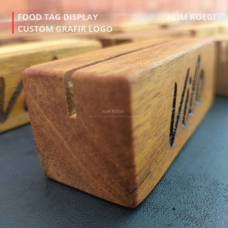 Jual Food Tag, Tatakan Menu Kayu, Stand Kayu, Tempat Menu, Tent Card Di ...