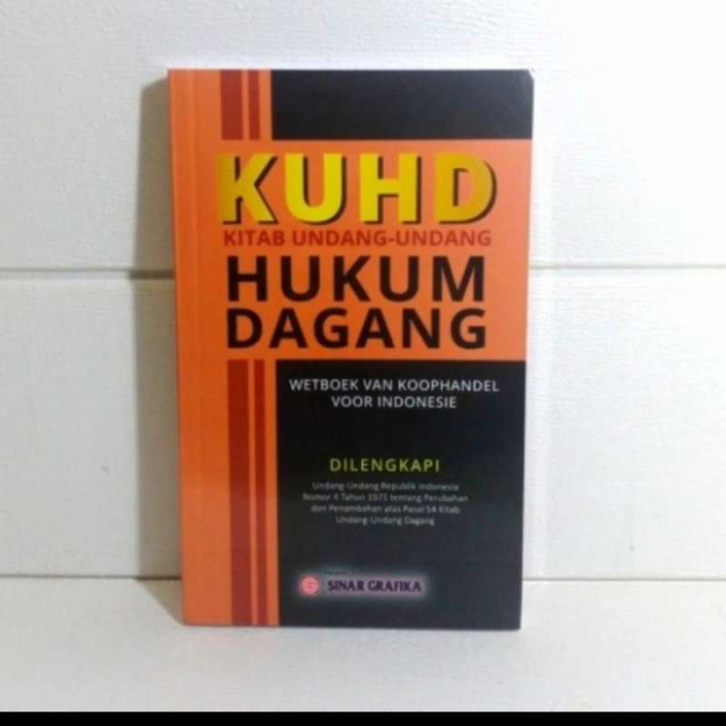 Jual Buku Kuhd (kitab Undang-undang Hukum Dagang) Original Bumi Aksara ...