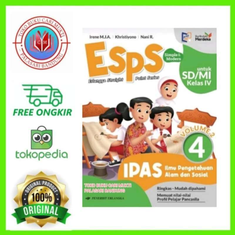 Jual Buku Esps Ipas Untuk Sd/mi Kelas 4 Volume 2 Kurikulum Merdeka Di ...