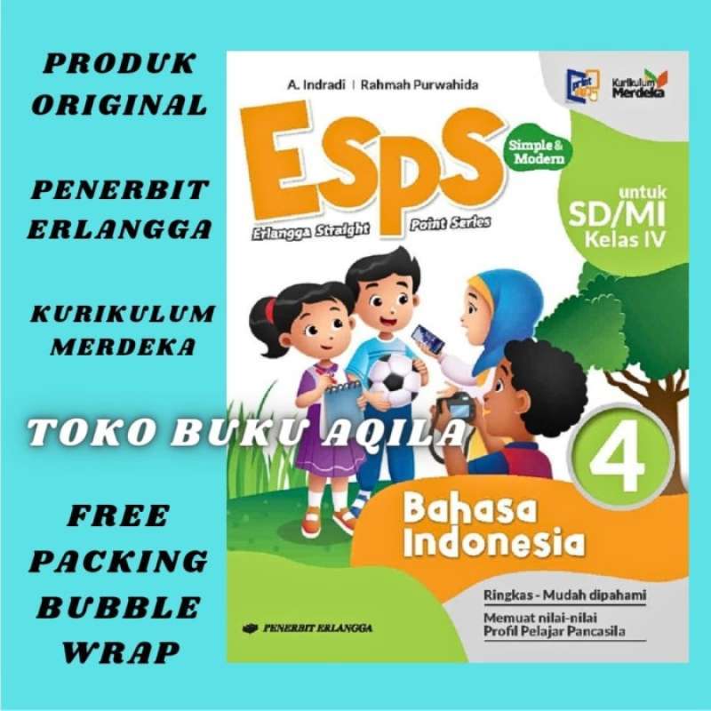 Jual Buku Esps Bahasa Indonesia Kelas 4 Sd/mi Erlangga Kurikulum Merdeka Di Seller Noelle ...
