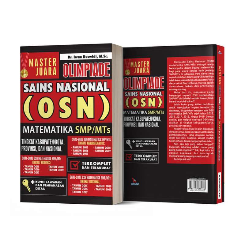 Jual Buku Master Juara Olimpiade Sains Nasional (osn) Matematika Smp/mts Di Seller Sangninja ...