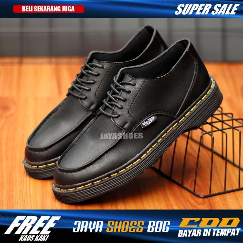 Promo Mislav Sepatu Docmart Pria Kulit Pu Formal Casual Kerja Kuliah ...