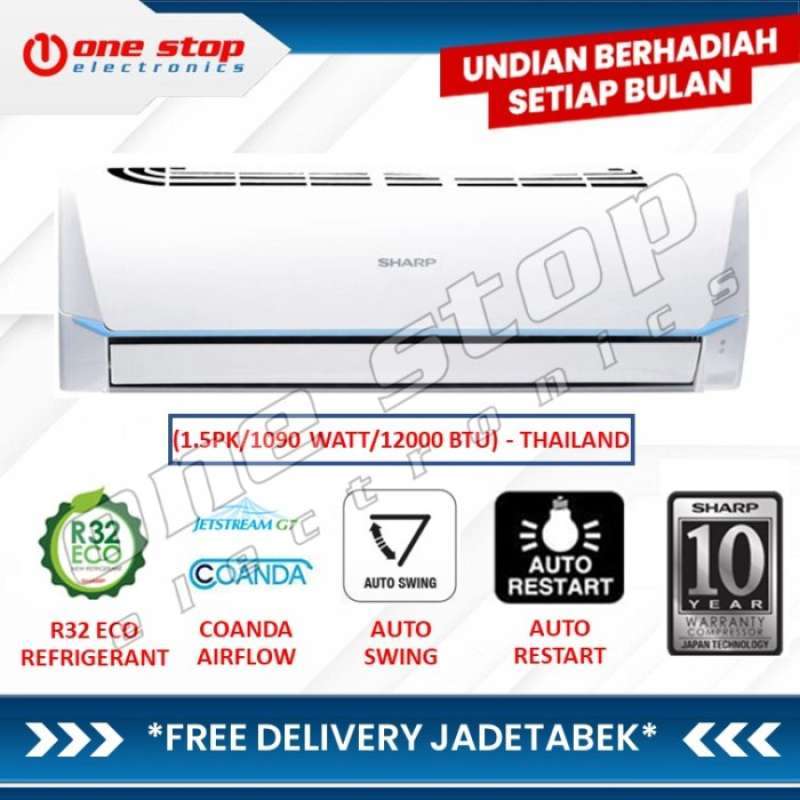 Promo Sharp Ah-a12say Ac Split Standard R32 1.5pk Thailand Diskon 2% Di ...