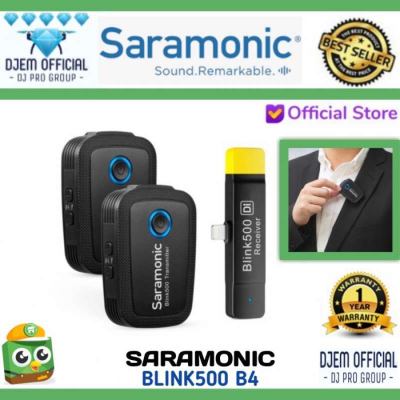 Jual Saramonic Blink 500 B4 Wireless Mic Blink500 B4 W Lightning Ios