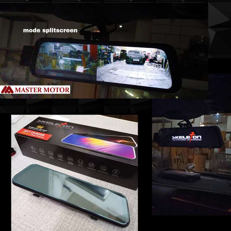 Jual Dashcam Skeleton Skt Dv 600r Hd 9.66 Inch 1080p Dual Kamera Depan ...