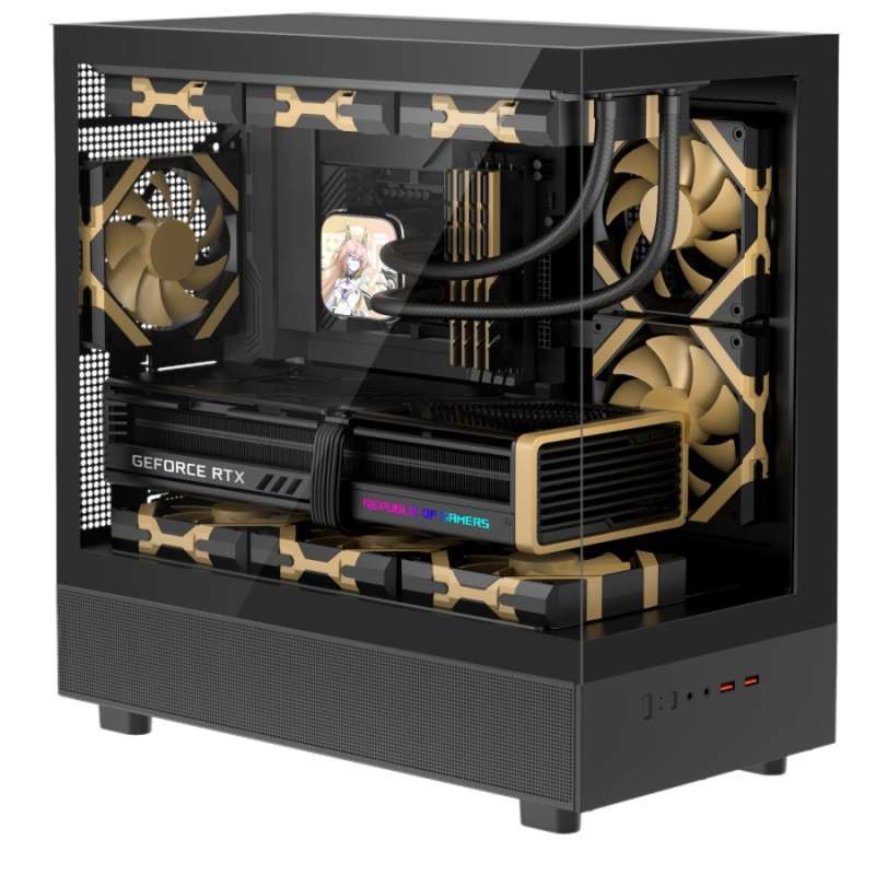 Jual Digital Alliance N30x Casing Komputer Gaming M-atx Tempered Glass ...