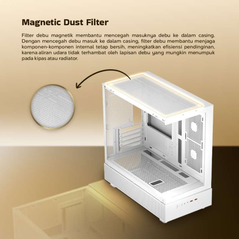 Jual Digital Alliance N30x Casing Komputer Gaming M-atx Tempered Glass ...