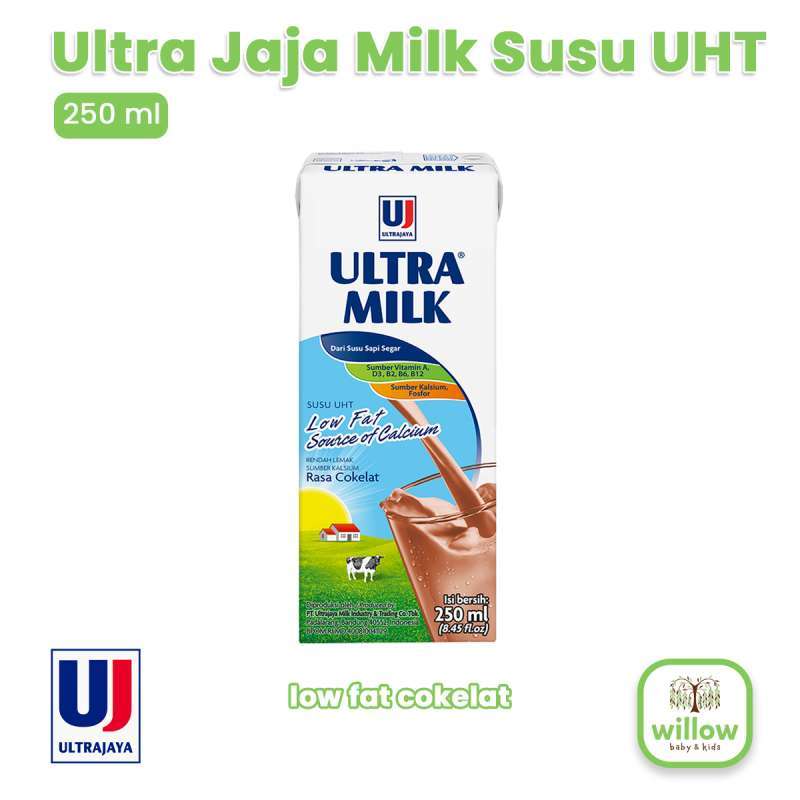 Jual Susu Uht Instan - Ultra Jaja Milk Susu Uht 250ml - Low Fat Cokelat ...