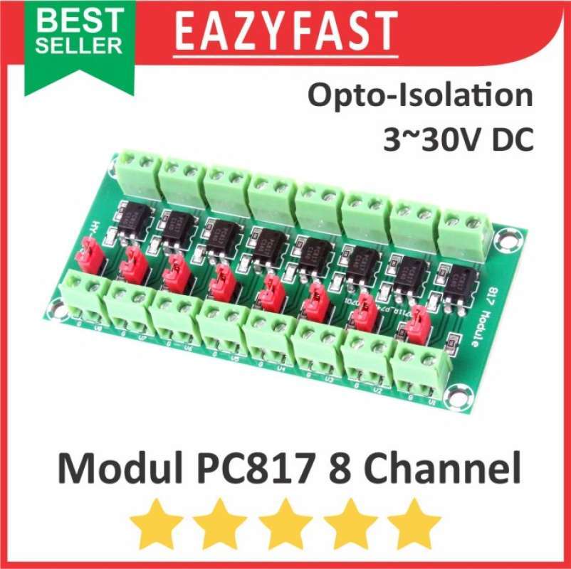 Jual Modul Optocoupler Pc817 8ch 8 Ch Chanel Channel Opto Coupler Interupter Pc 817 Isolation ...