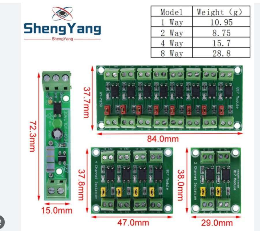 Jual Modul Optocoupler Pc817 8ch 8 Ch Chanel Channel Opto Coupler ...