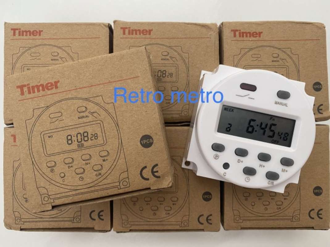 Jual Timer Digital Dc 12v 16a Saklar Otomatis On Off Timer Ampli Walet ...