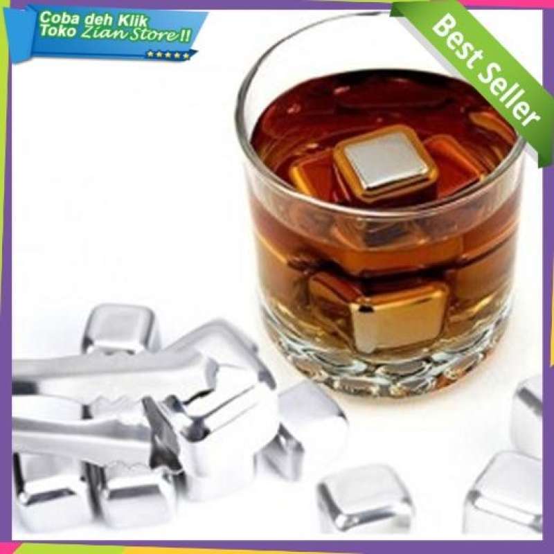 Jual Ice Cube Es Batu Kotak Besi Stainless Steel 6pc Di Seller Ayato ...