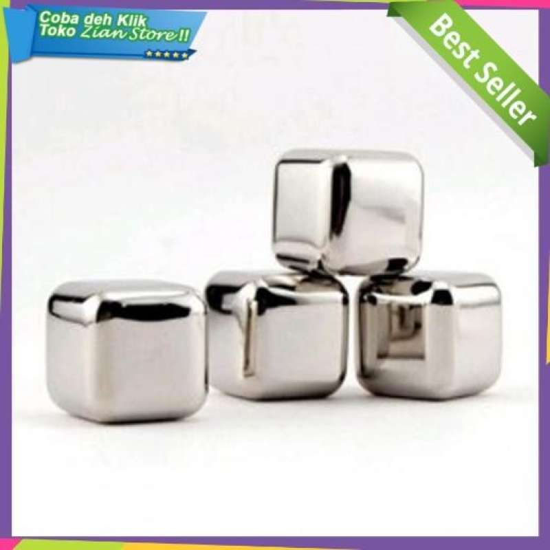 Jual Ice Cube Es Batu Kotak Besi Stainless Steel 6pc Di Seller Ayato ...