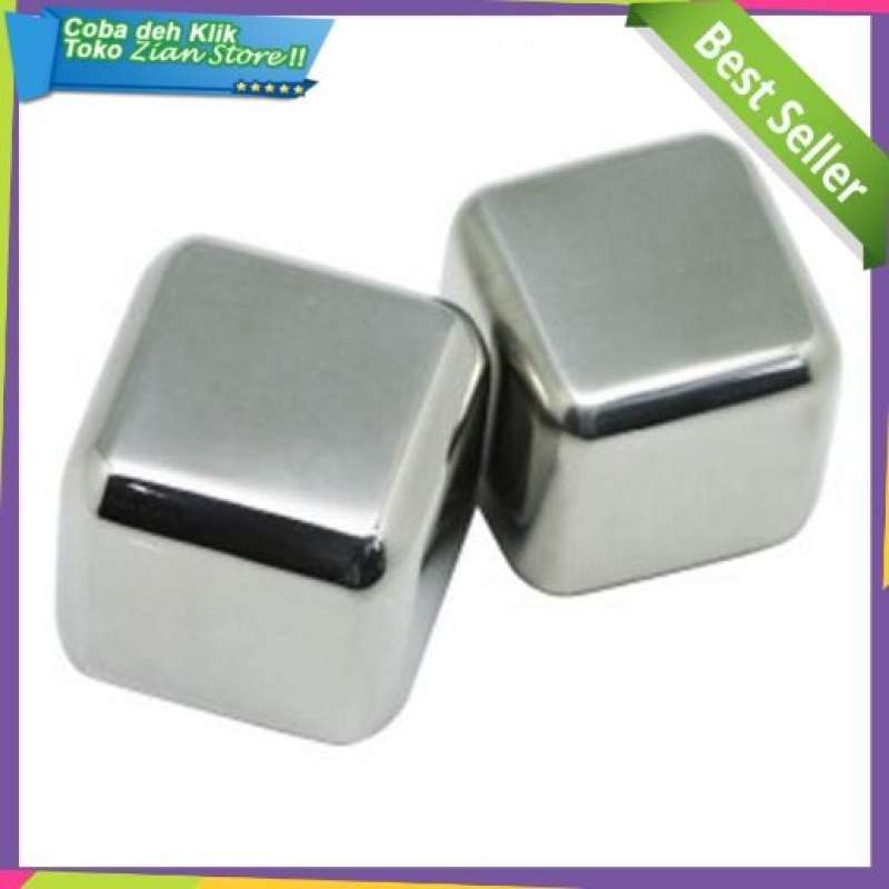 Jual Ice Cube Es Batu Kotak Besi Stainless Steel 6pc Di Seller Ayato ...