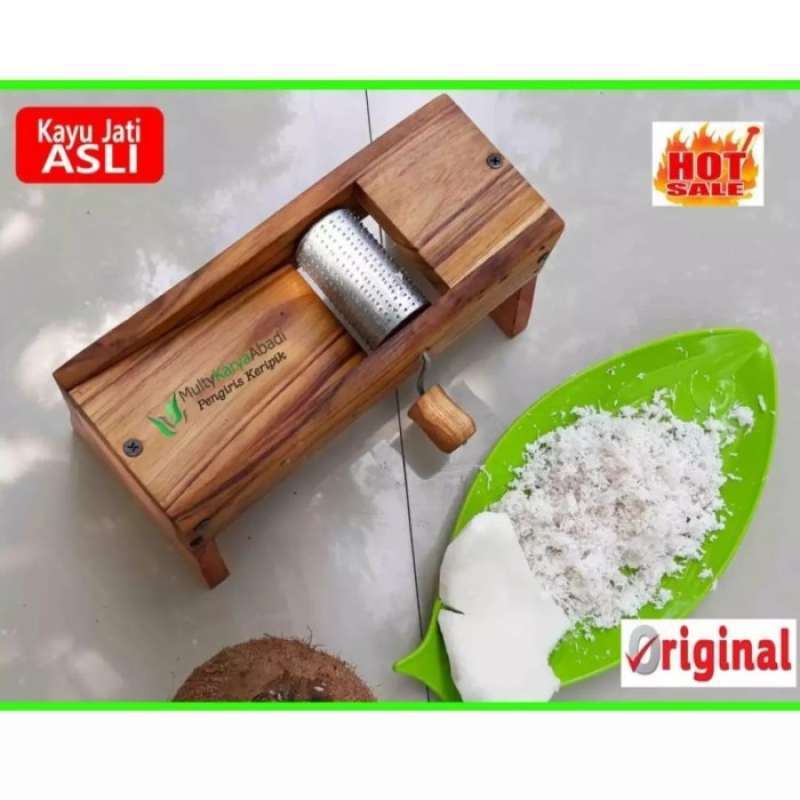 Jual Parutan Kelapa Manual Kayu Jati Asli Di Seller Hachi - Cengkareng ...