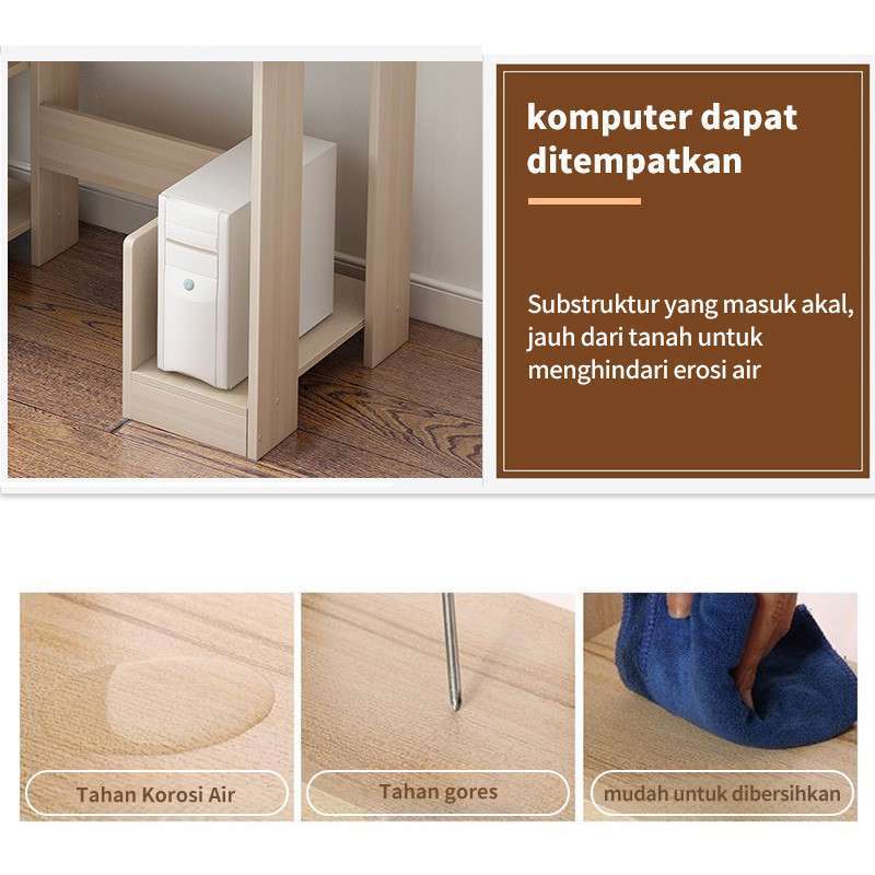 Promo Meja Komputer Meja Pc Kayu Meja Belajar Mej Diskon 45% Di Seller ...