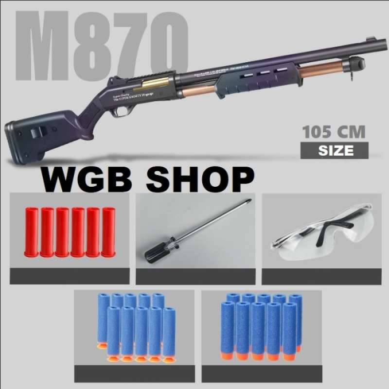 Promo M870 Shell Ejecting Pump Action Foam Dart Blaster Diskon 50% Di ...
