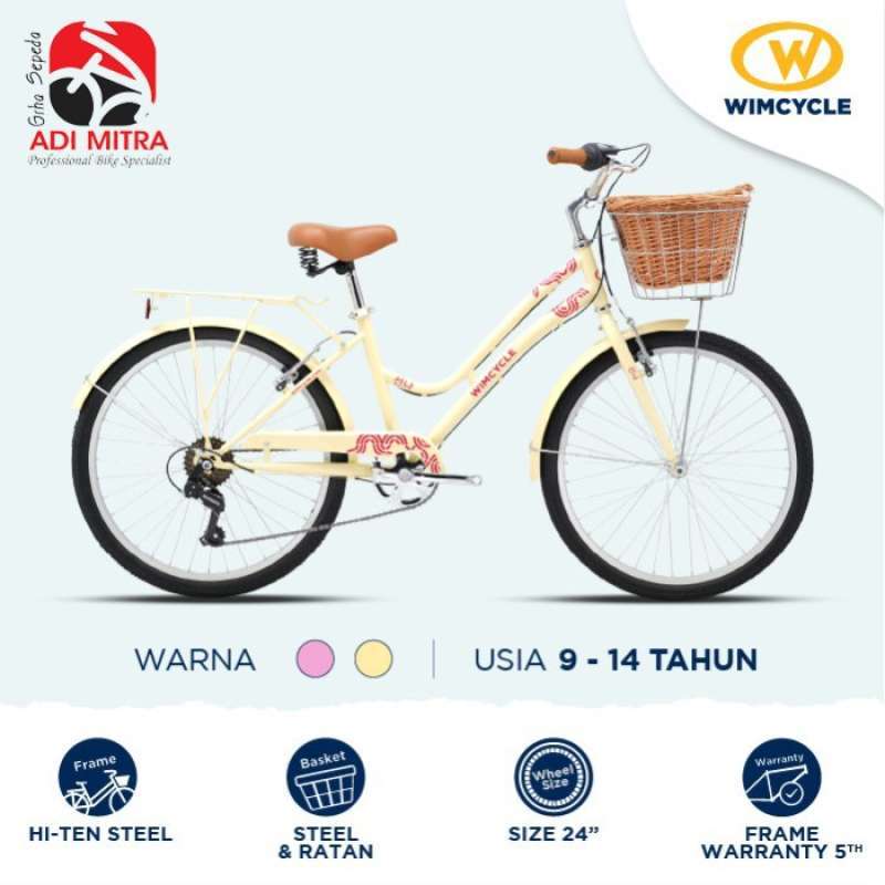 Jual Wimcycle Seona [24 Inch] City Bike 7 Speed Di Seller Adimitra ...