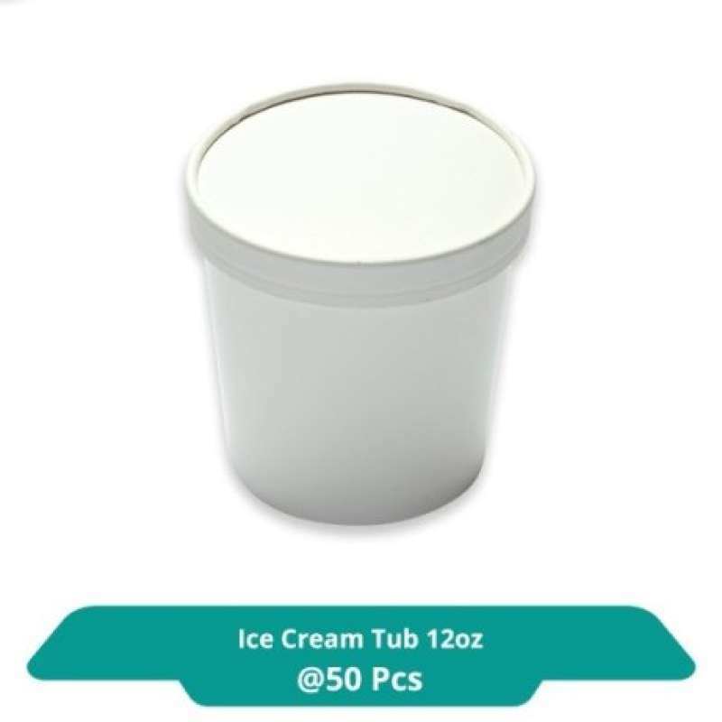 Jual Paper Cup Ecofriendly/tempat Ice Cream Kertas /ice Cream Tub 12 Oz ...