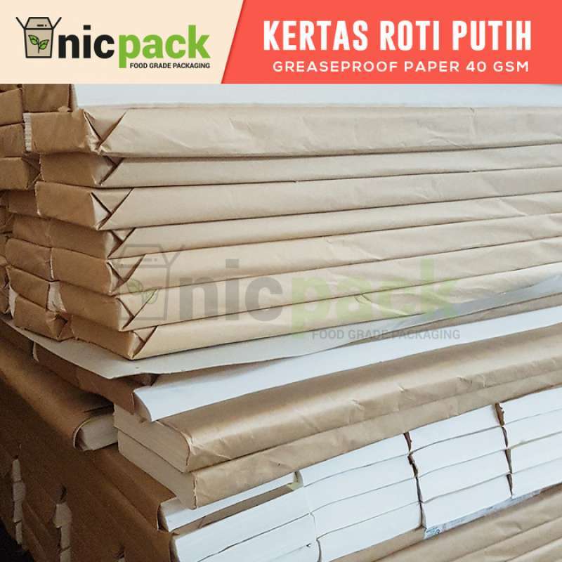 Jual Kertas Roti 40 Gr / Greaseproof Wrapping Paper Foodgrade Uk 40x60 ...