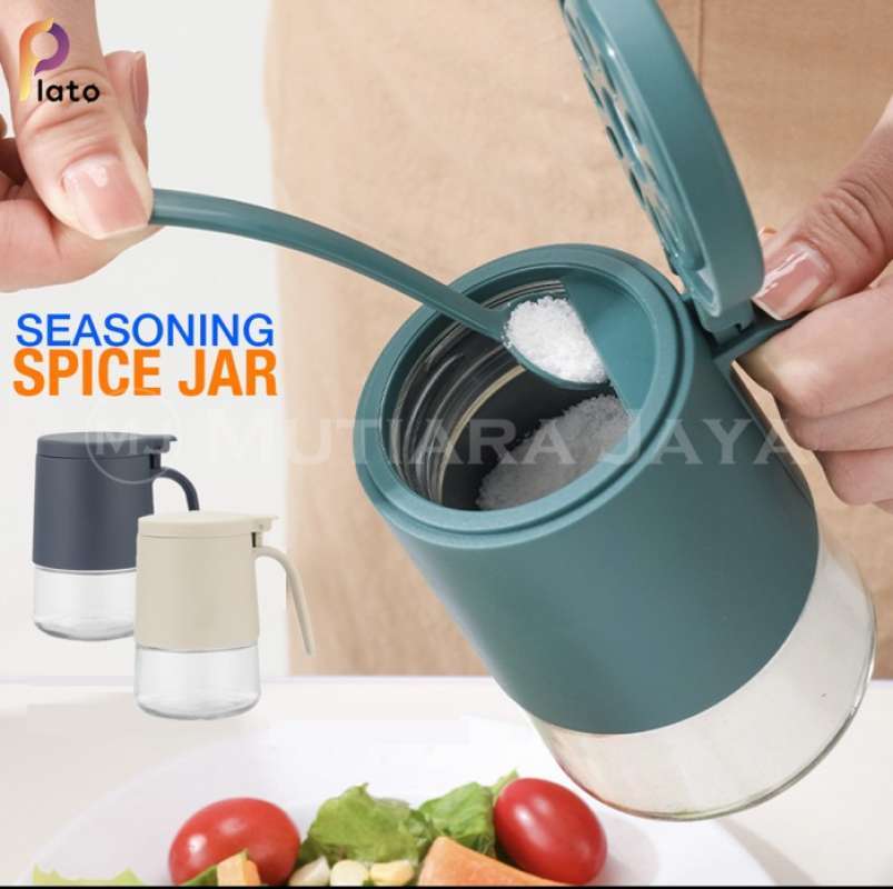 Jual Plato Botol Bumbu Dapur Garam Tempat Lada Kaca Toples Wadah Bumbu ...