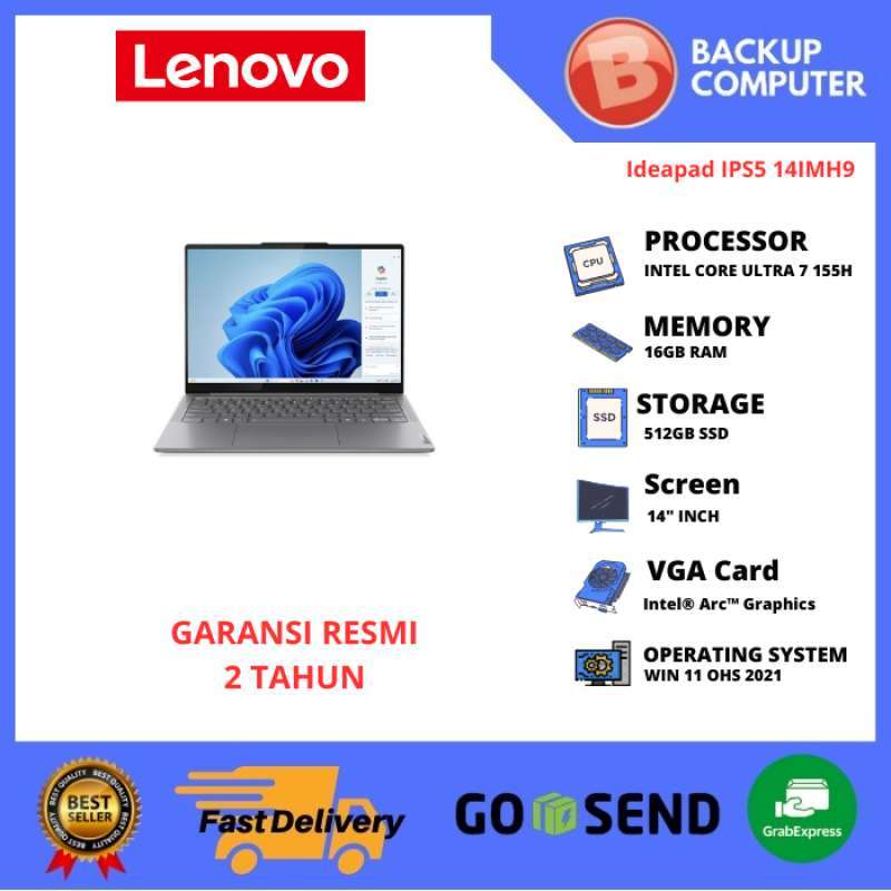 Jual Laptop Lenovo Ideapad Ips5 14imh9 Intel Ultra 7 155h 16gb RAM Di ...