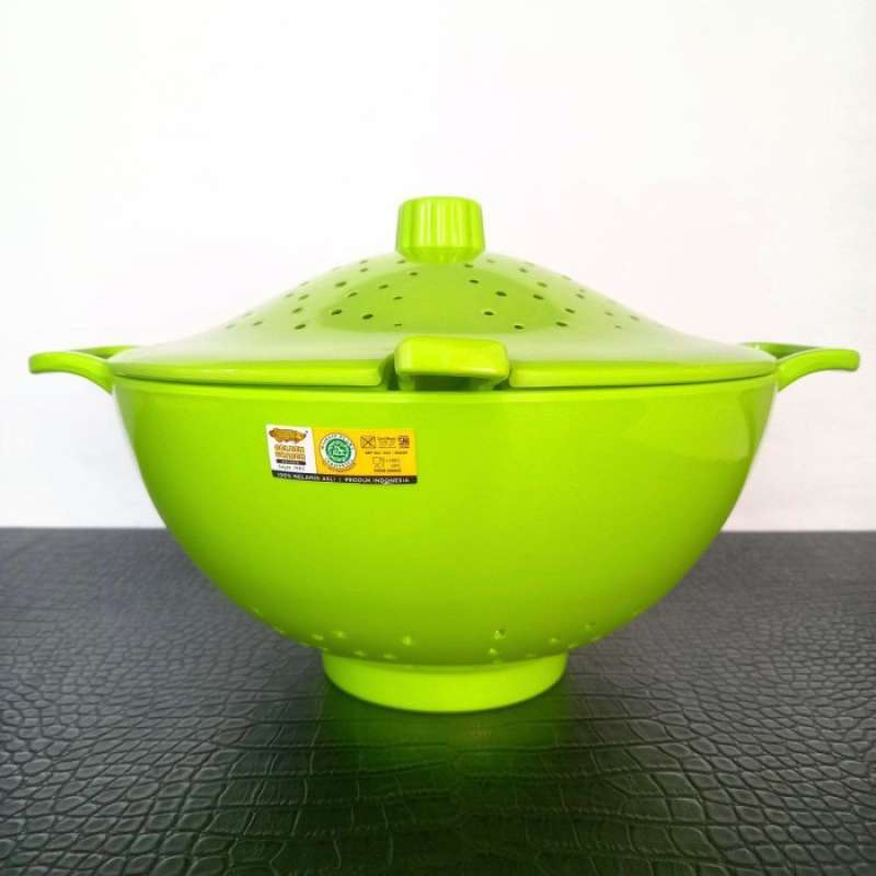 Jual Colander + Tutup / Sangku / Bakul Nasi Golden Melamine K0101k Di ...