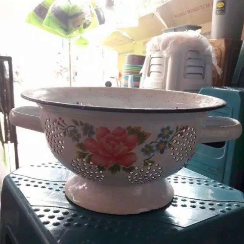 Jual Wakul Nasi Bunga / Tempat Nasi Enamel Vintage Di Seller Ayato ...