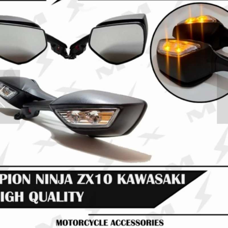 Promo Spion Zx-10r + Lampu Sen Led Motor Sport,xmax250cc,nmax,adv,pcx ...