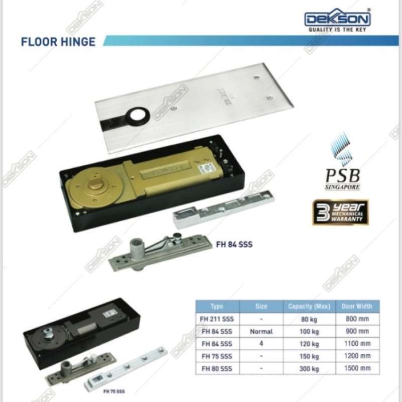 Promo Floor Hinge Dekkson Bts 84 Komplit Stang / Engsel Pintu Diskon 50 ...