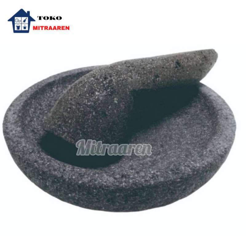 Jual Cobek +ulekan Gunung Batu Asli Ukuran 16cm Di Seller Shin Store ...