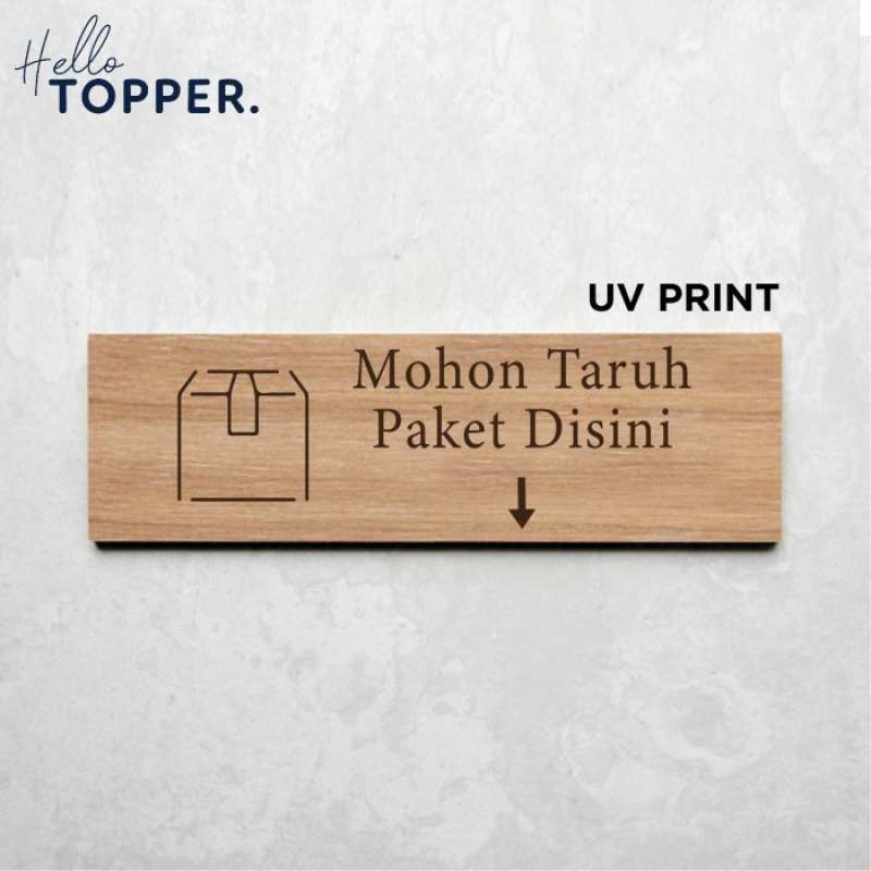 Jual Signage Taruh Paket Disini Sign Board Uv Print Kayu - Kyoto Style ...