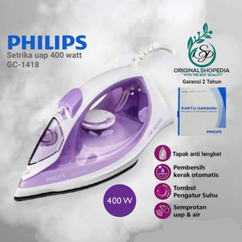 Jual Setrika Philips Uap Gc-1418 Philips Steam Iron Murah Dan Terbaik ...