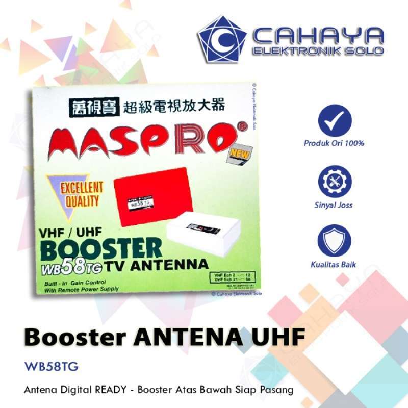 Jual Booster Antena Tv Maspro Digital Analog Boster Wb 58 Tg Atas Bawah Stb Di Seller Doujin ...