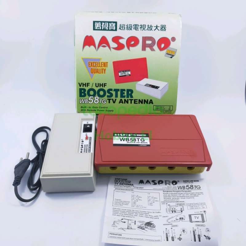 Jual Boster Antena Tv Maspro / Booster Maspro Komplit Wb 58 Tg Atas Bawah Di Seller Doujin ...