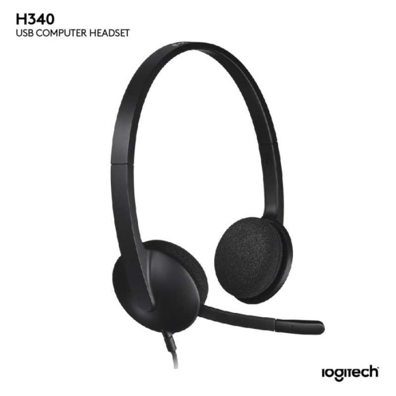Jual Logitech Headset H340 Stereo Usb / Head Set H 340 Original Di ...