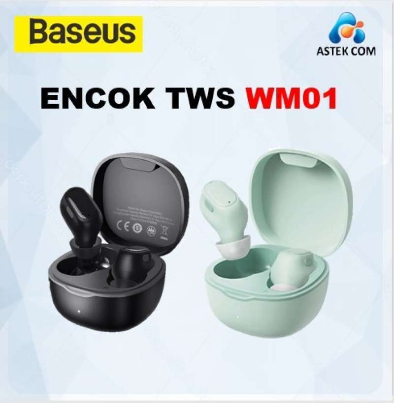 Promo Earphone Baseus Encok Tws Wm01 Diskon 23% Di Seller Indah Purnama ...